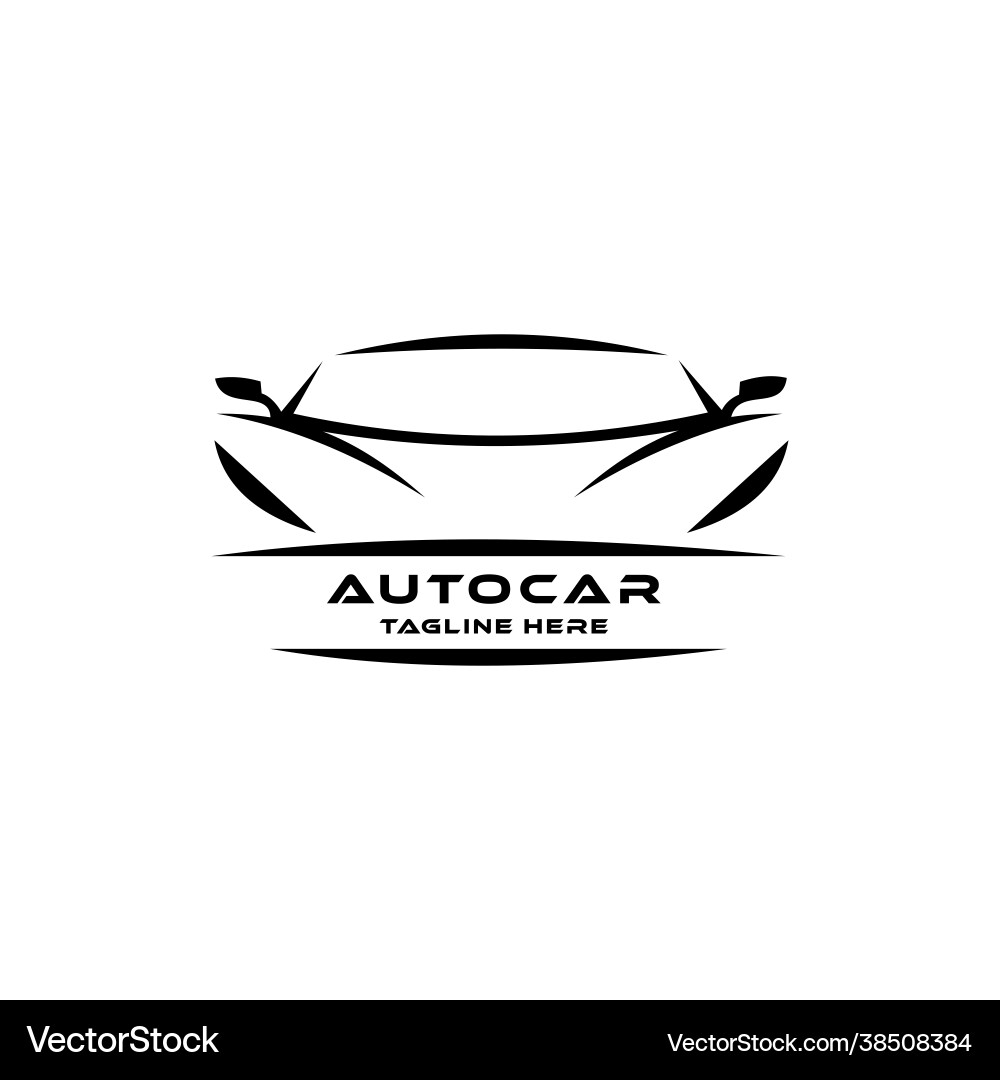 Auto car logo template design icon Royalty Free Vector Image