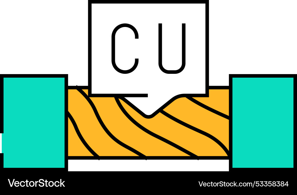 Copper cable icon color Royalty Free Vector Image