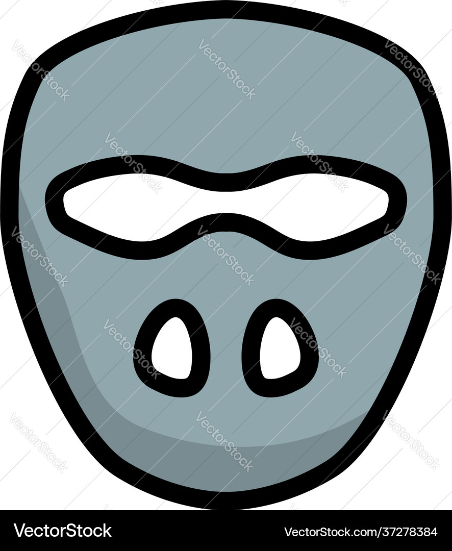 Cricket mask icon Royalty Free Vector Image - VectorStock
