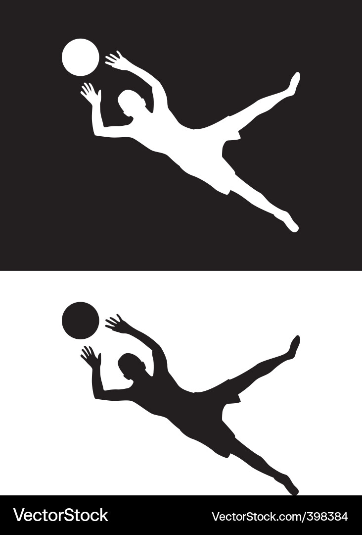 Goalie Royalty Free Vector Image - VectorStock