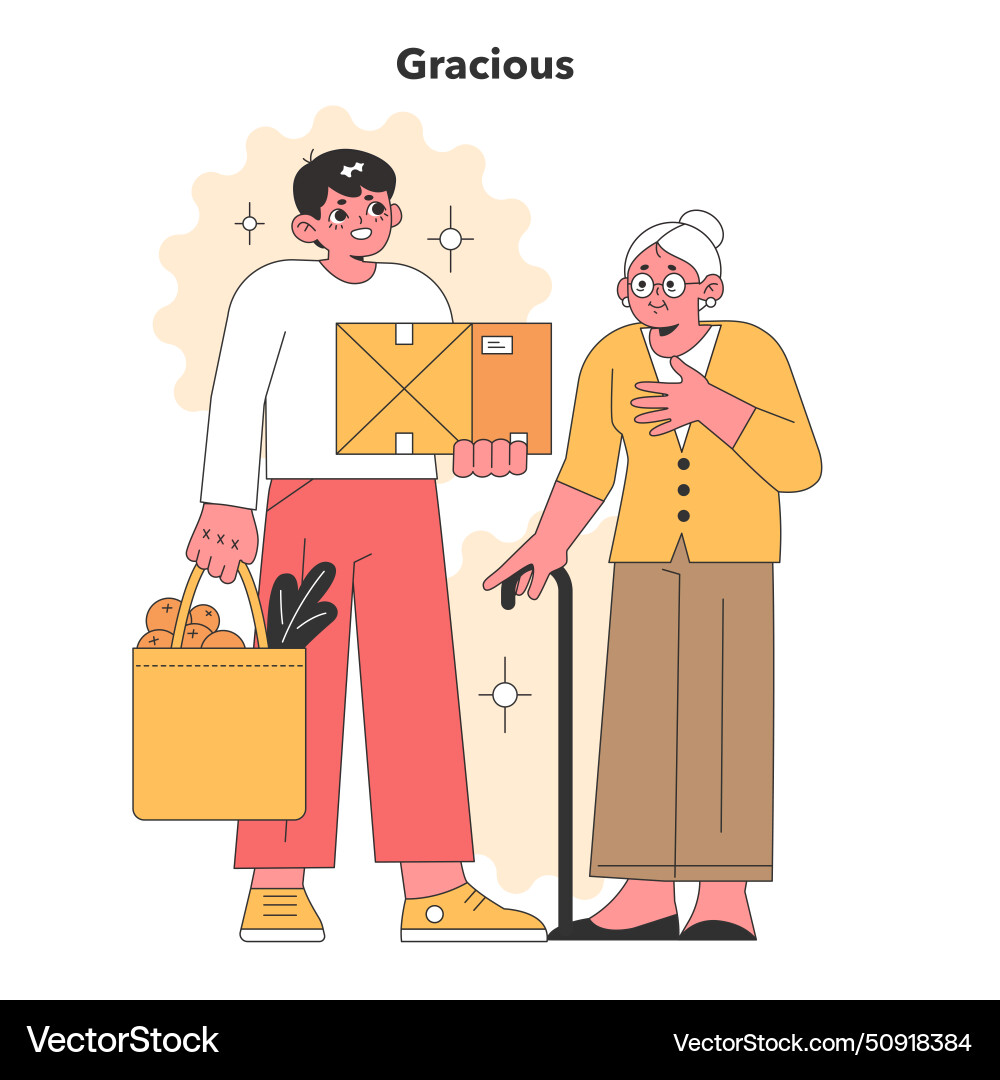 Kindness concept Royalty Free Vector Image - VectorStock