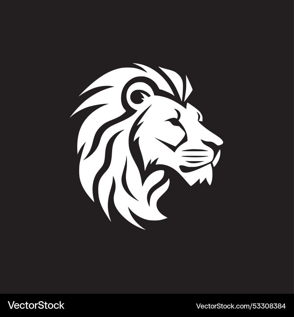 Lion - minimalist and simple silhouette Royalty Free Vector