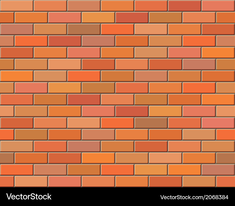 Red Brick Wall Texture Royalty Free Vector Image