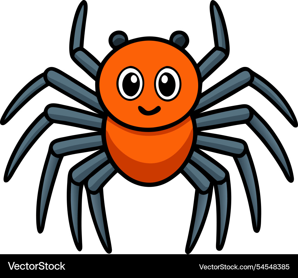 A spider cartoon for halloween Royalty Free Vector Image