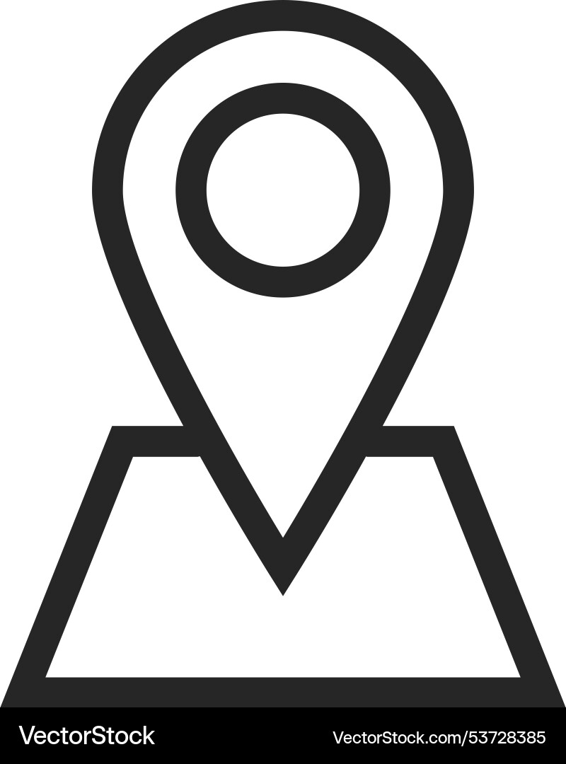 GPS Location Icon - Point Marker Royalty Free Vector Image