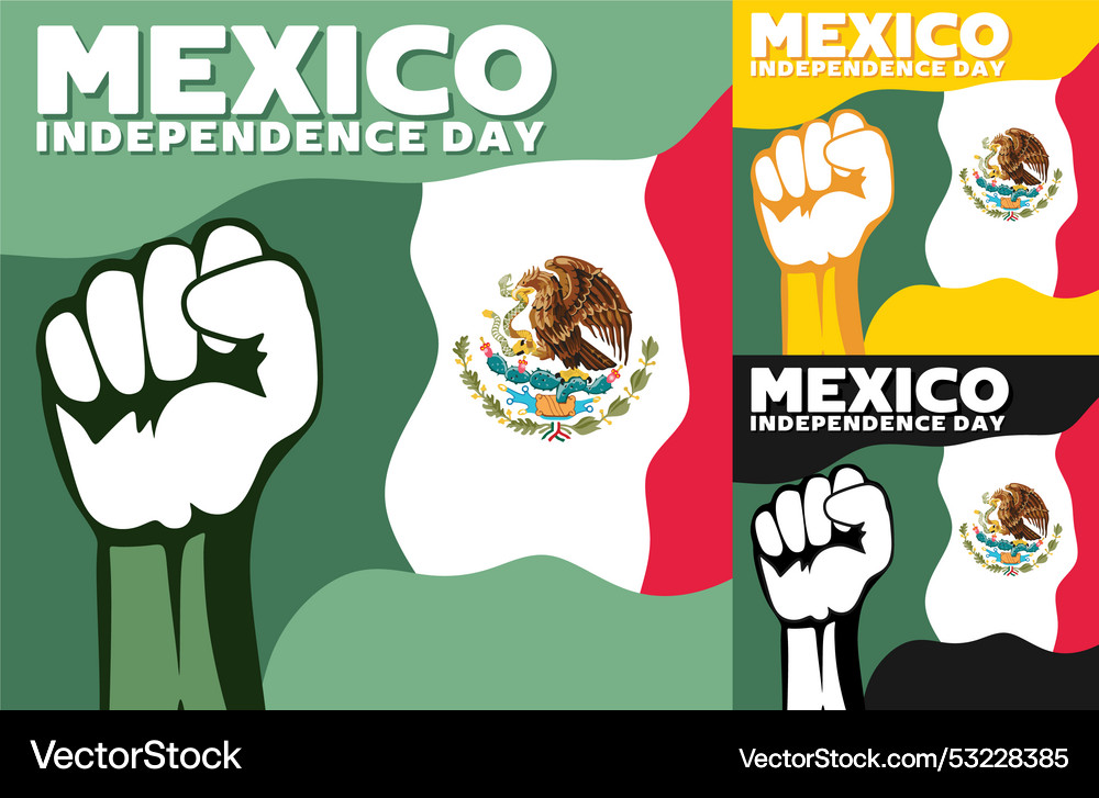 Happy mexican independence day to all mexicans Vector Image