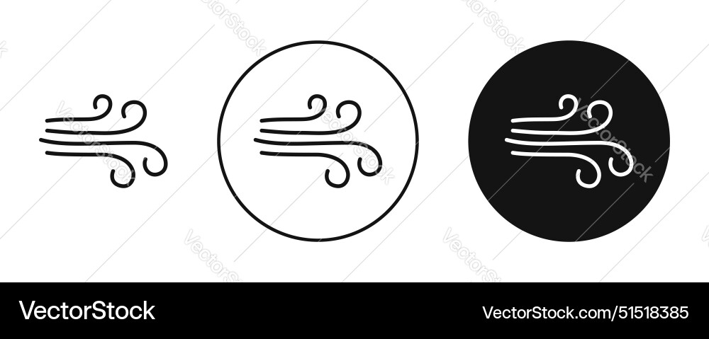 Wind icon Royalty Free Vector Image - VectorStock