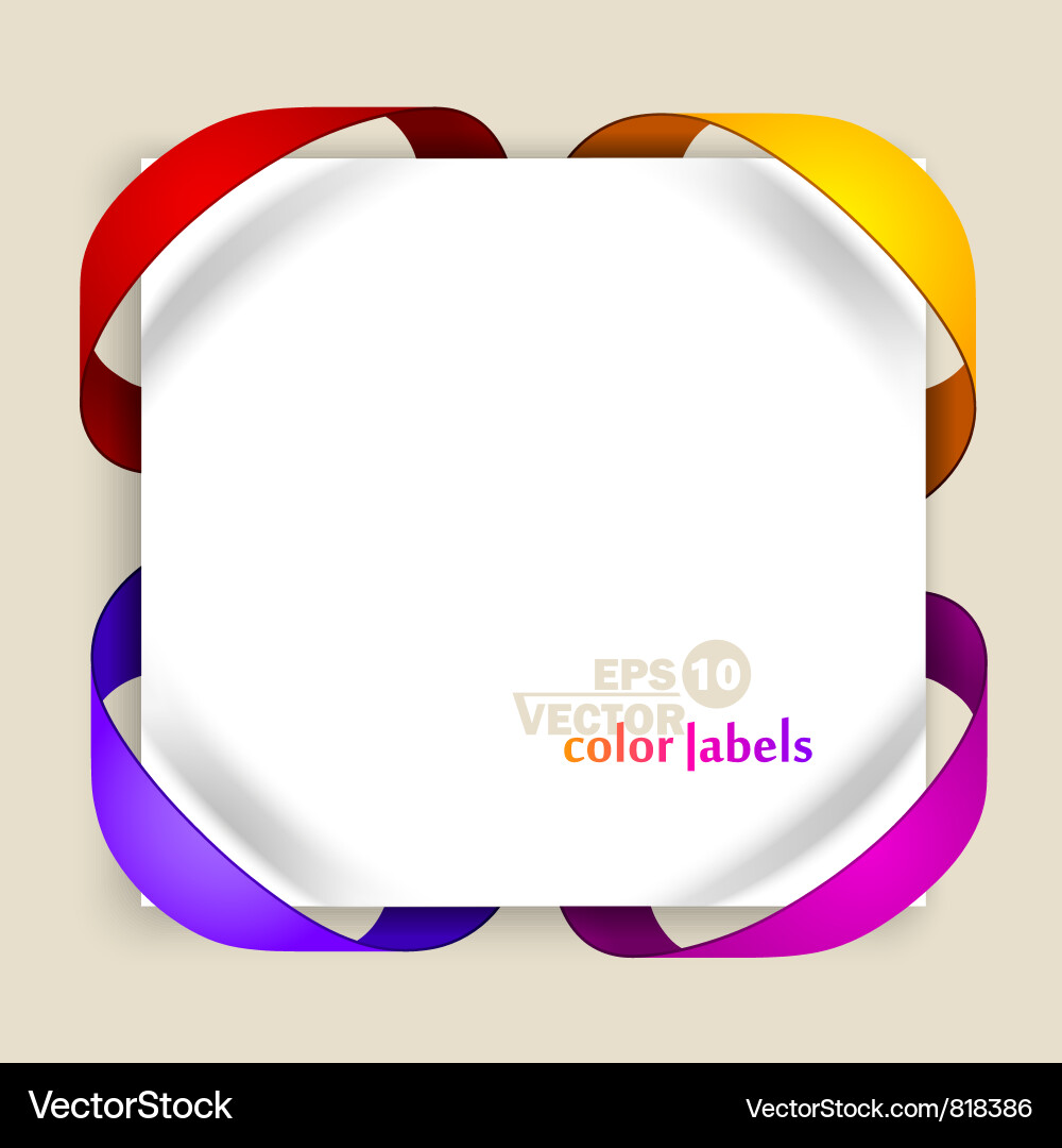 Color labels Royalty Free Vector Image - VectorStock