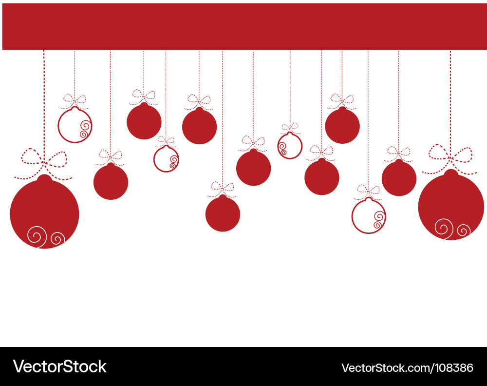 Hanging decorations Royalty Free Vector Image - VectorStock