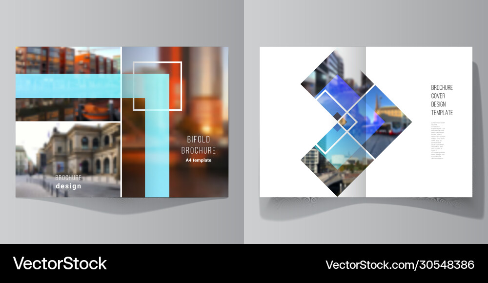 Layout two a4 format modern cover Royalty Free Vector Image