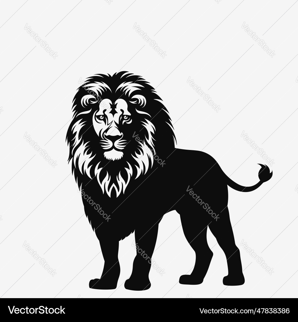 Standing Up Lion Logo