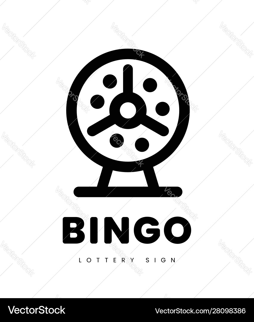 Lottery Bingo Game with Balls & Machine Vector Image