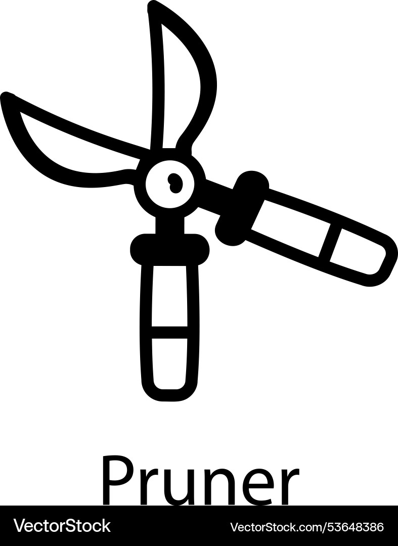 Pruner Royalty Free Vector Image - VectorStock