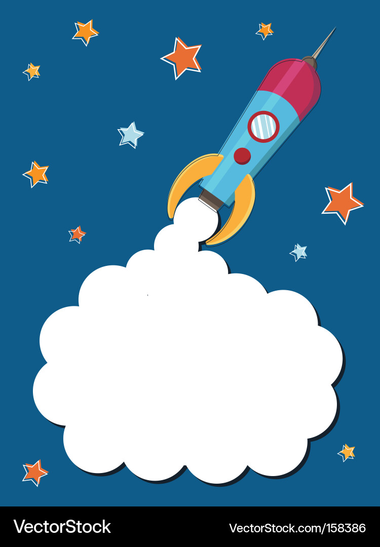 Space rocket Royalty Free Vector Image - VectorStock