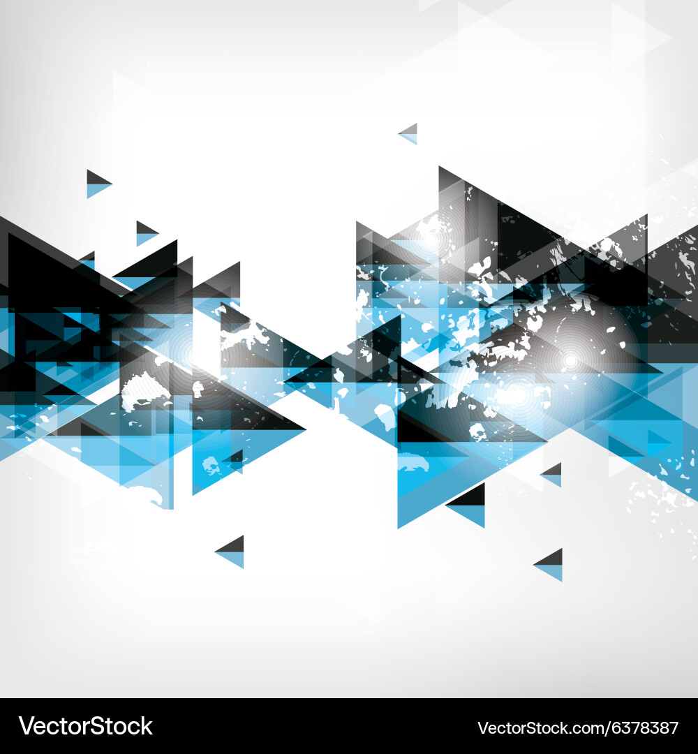 Abstract blue geometric background Royalty Free Vector Image