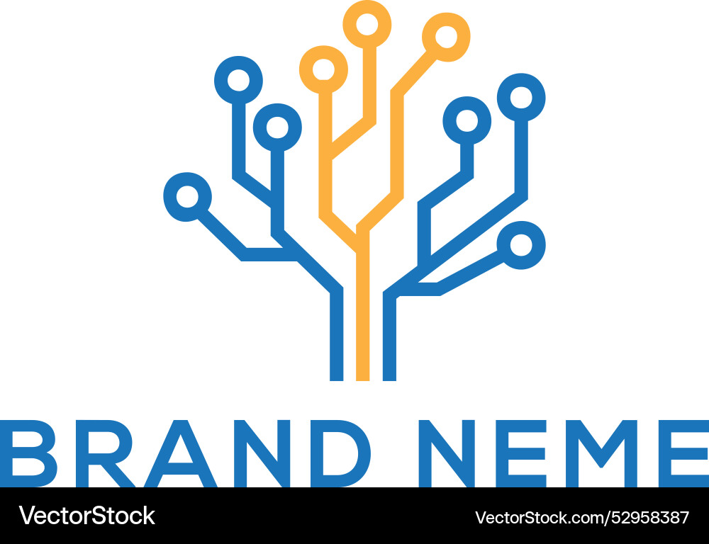 Data logo design template Royalty Free Vector Image