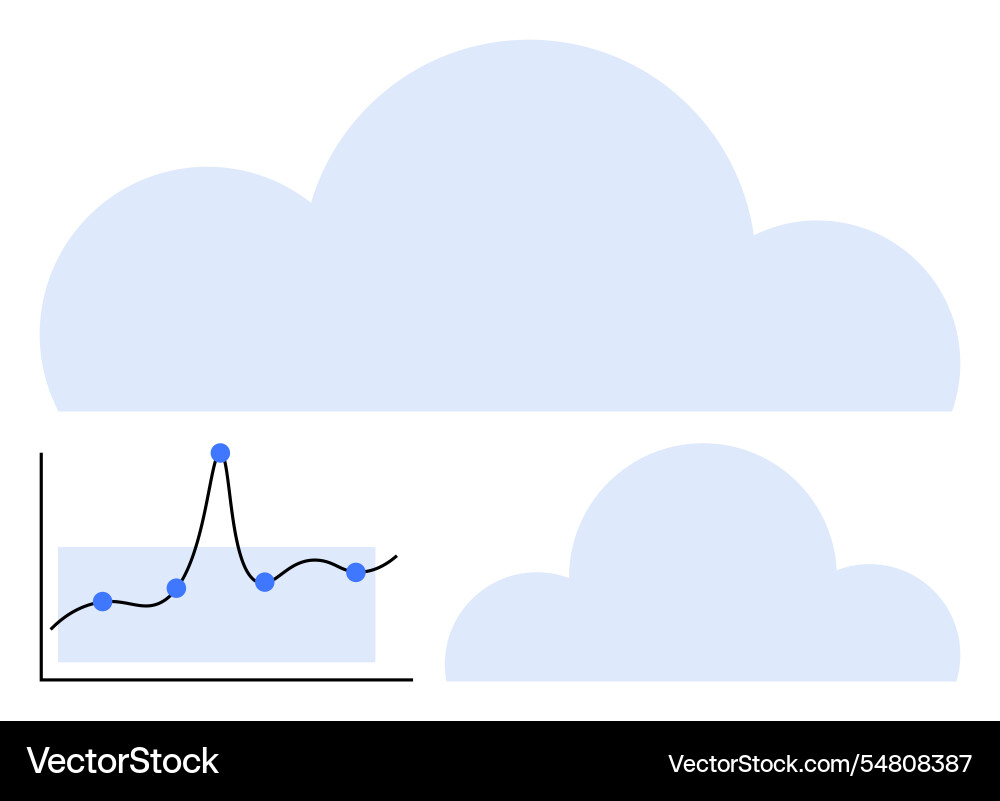 Data trends and cloud computing integration Vector Image