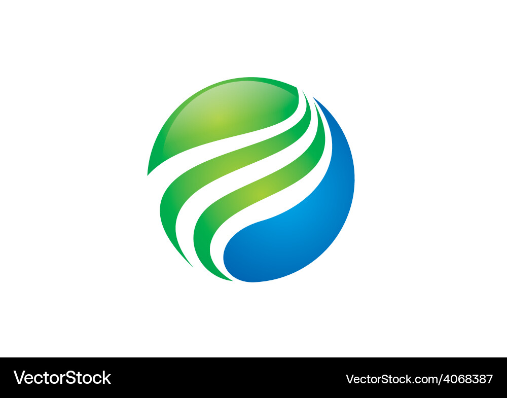 Blue Swirl Globe Vector Images (over 810)