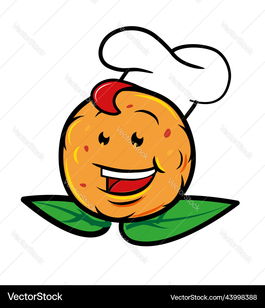 Cute Cartoon Meatball Royalty Free Vector Image