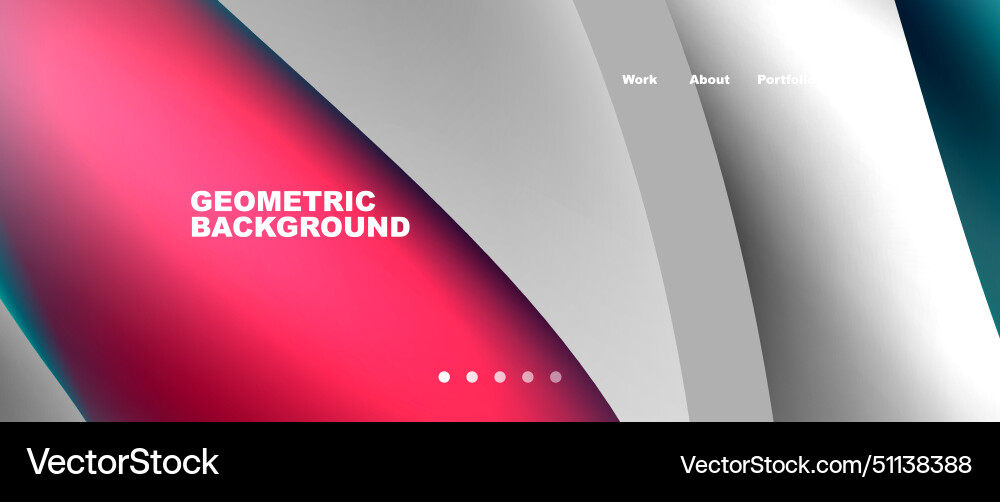 Geometric automotive design with red white Vector Image