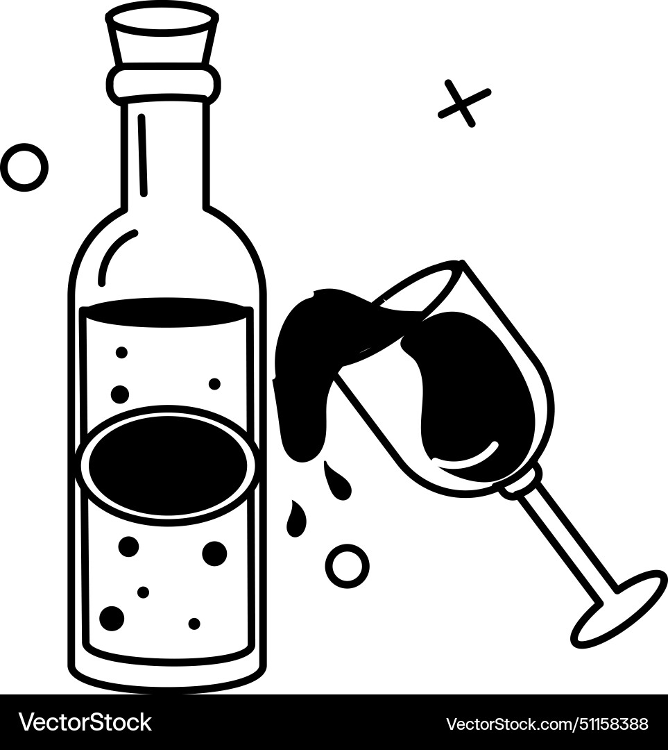 Wine bottle Royalty Free Vector Image - VectorStock