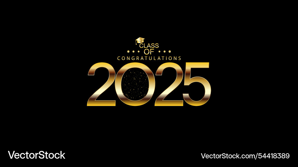 Another year graduating class congrats Royalty Free Vector