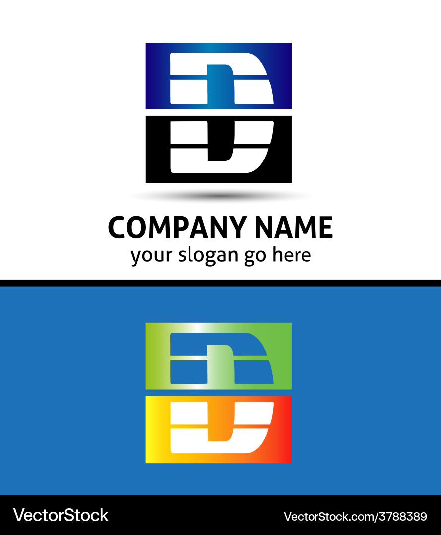 Letter d logo symbol Royalty Free Vector Image