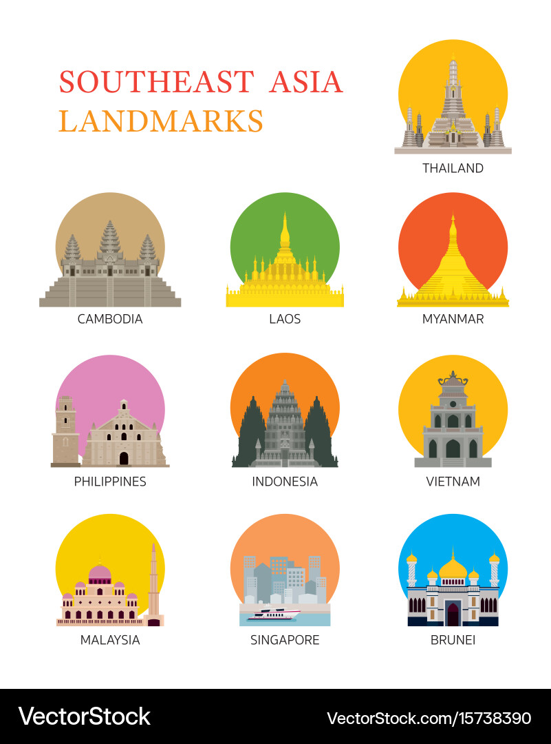 Brunei Architecture Landmarks Vector Images (over 120)