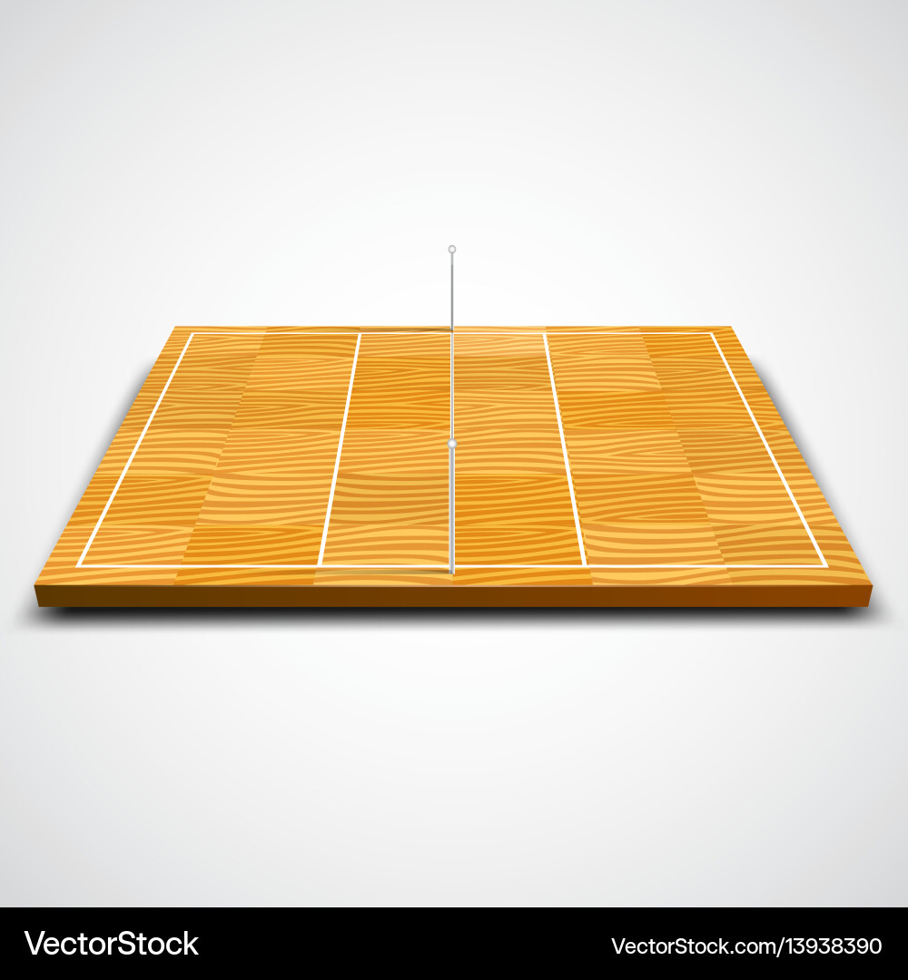 Clear 3d volleyball field Royalty Free Vector Image