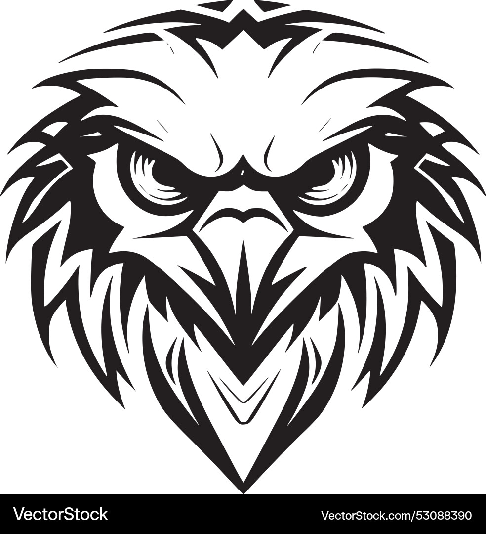 Falcon - minimalist and simple silhouette Vector Image