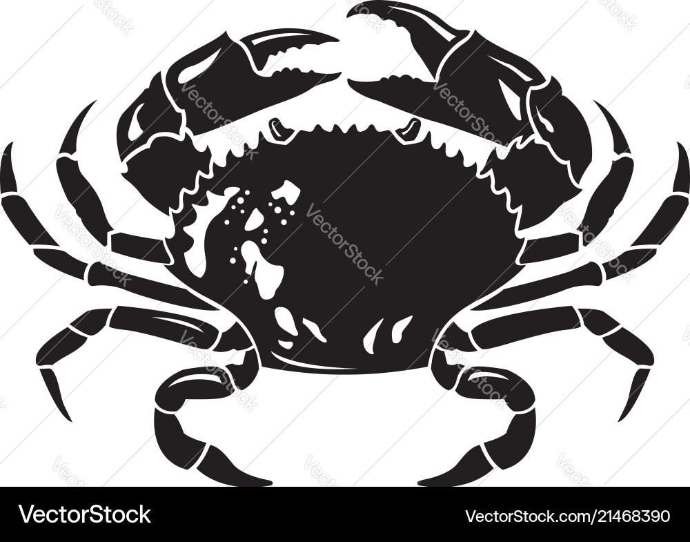 Image with crab Royalty Free Vector Image - VectorStock