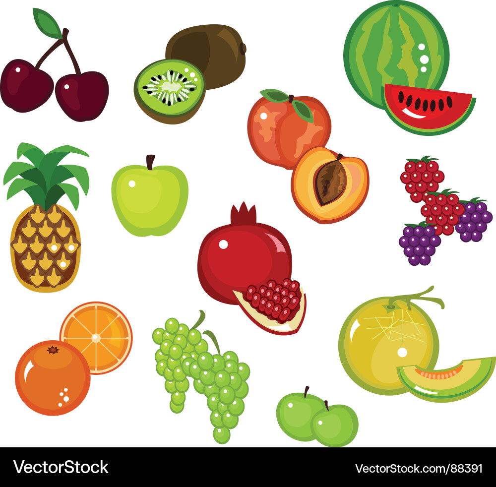 Fruits Royalty Free Vector Image - VectorStock