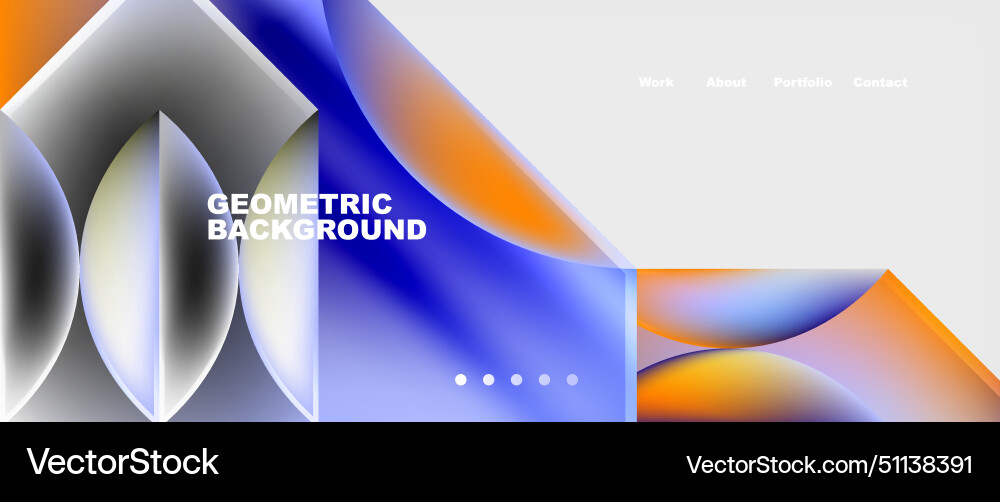 Geometric background featuring gradient of Vector Image