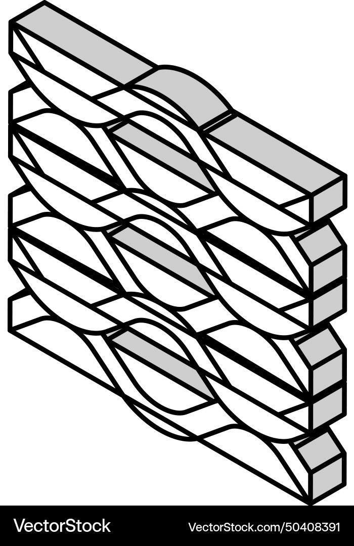 Steel mesh civil engineer isometric icon Vector Image