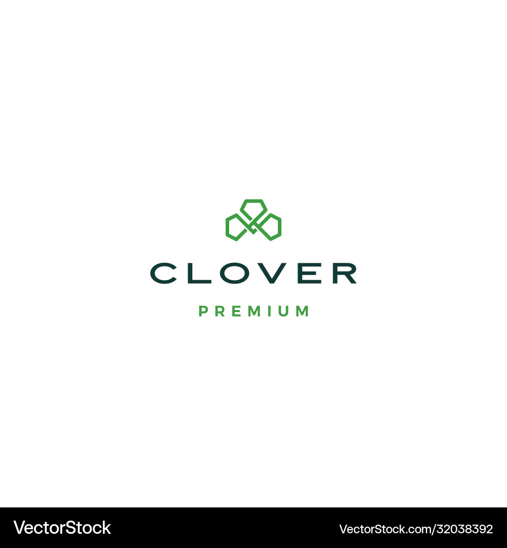 Clos Blatt Logo-Symbol Lizenzfreies Vektorbild