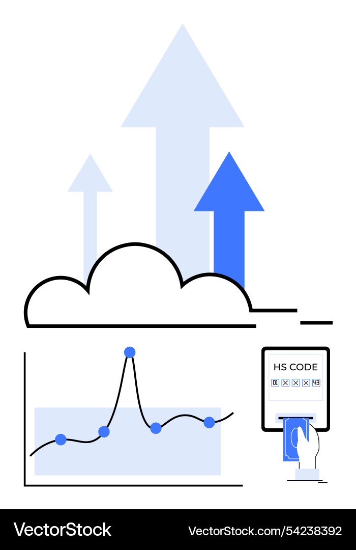 Data analytics and growth unlocking potential Vector Image Data analytics and growth unlocking potential Vector Image