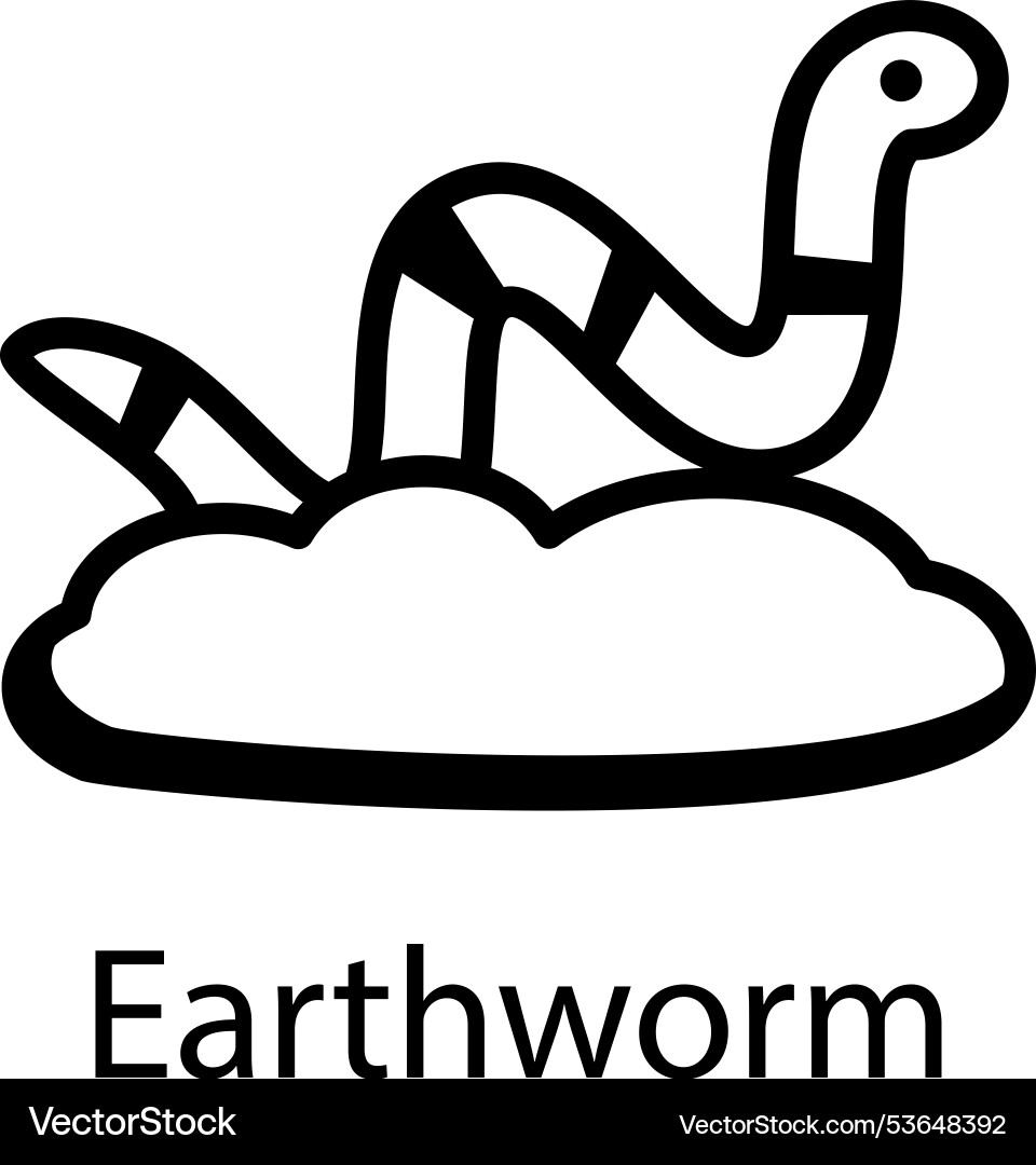 Earthworm Royalty Free Vector Image - VectorStock