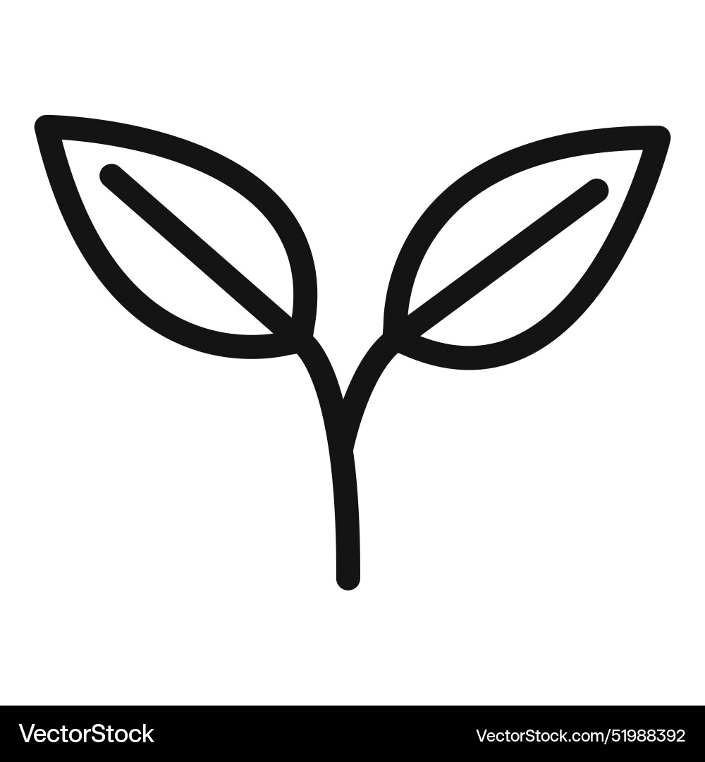 Eco-friendly leaf icon perfect for environmental Vector Image