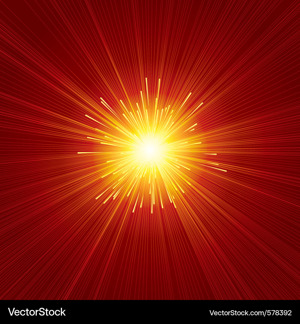 Red sunburst background Royalty Free Vector Image