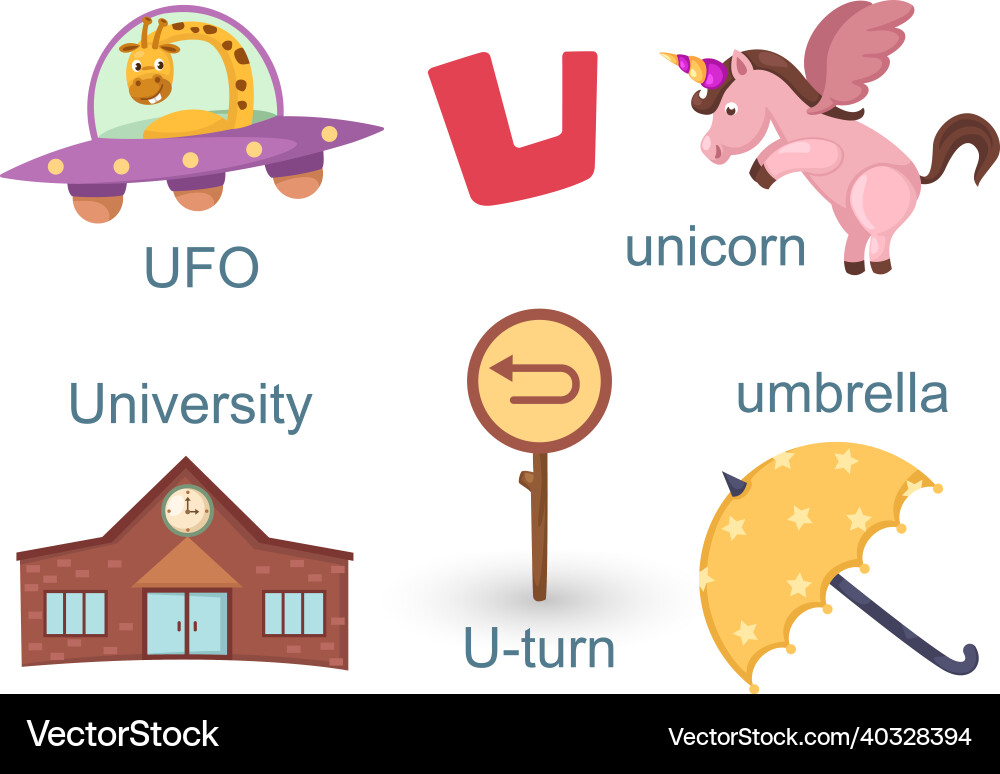 Alphabet u Royalty Free Vector Image - VectorStock