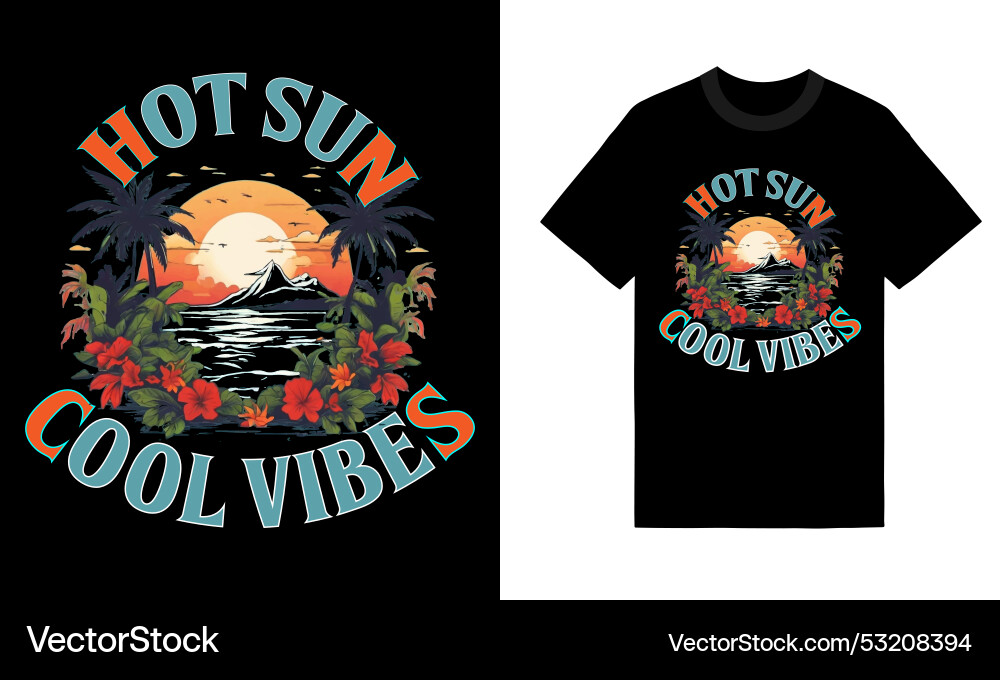 Summer t shirt design Royalty Free Vector Image