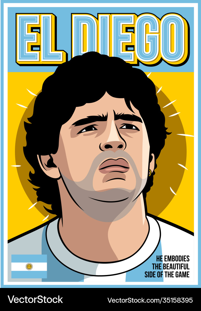 El diego 2 Royalty Free Vector Image - VectorStock