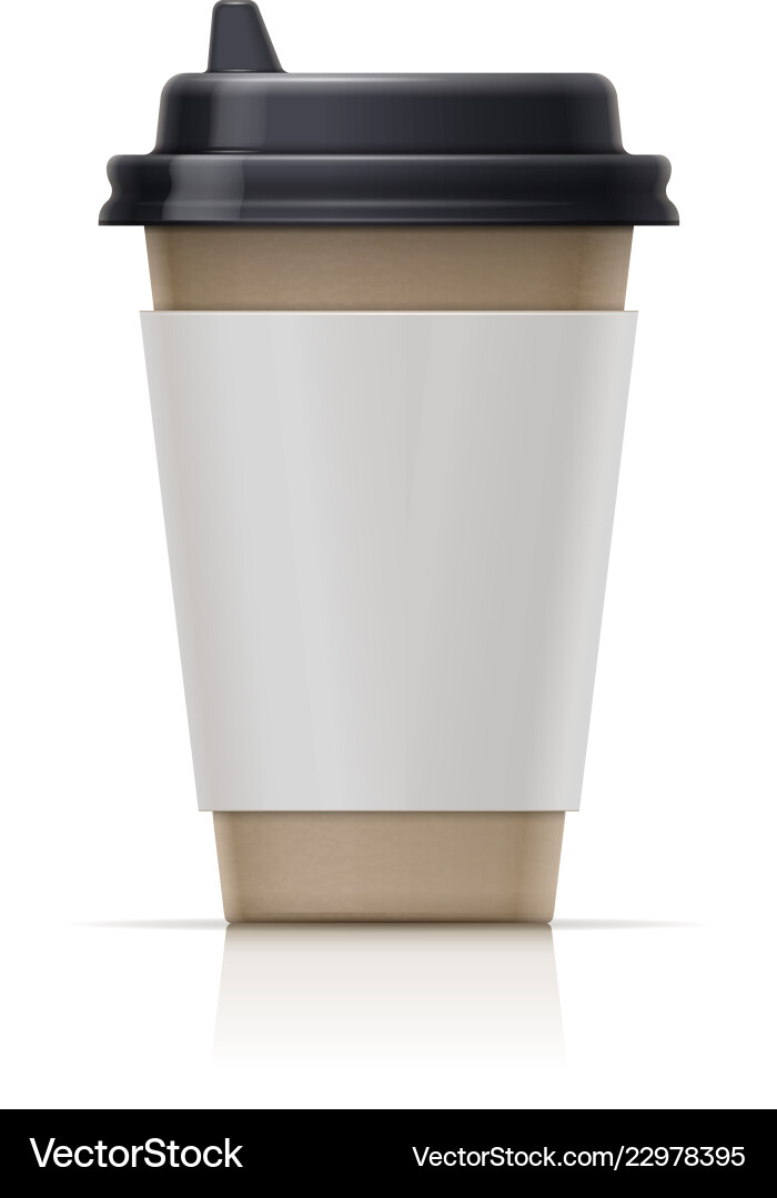 Paper cup for fast-food drink Royalty Free Vector Image