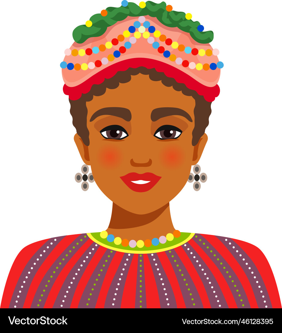 Philippines traditional woman composition Vector Image
