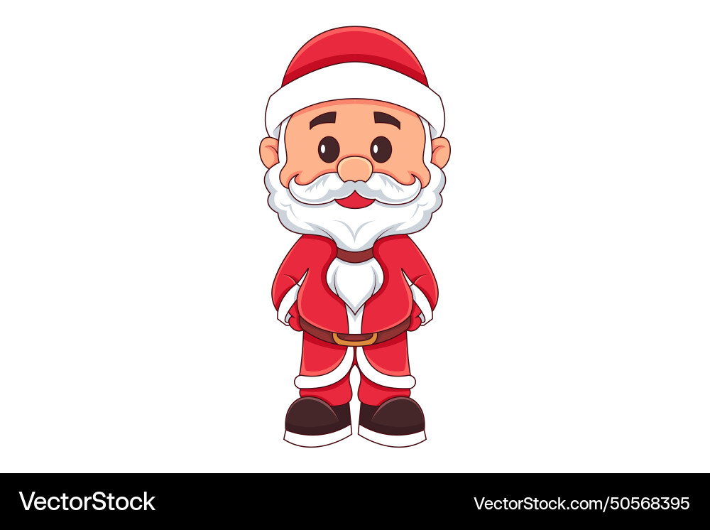 Santa claus character design Royalty Free Vector Image