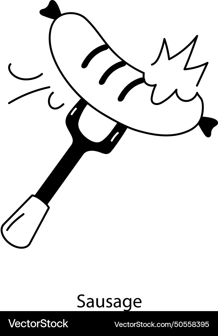 Sausage Royalty Free Vector Image - VectorStock