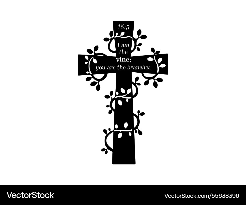 Christian bible verse typography faith based Vector Image