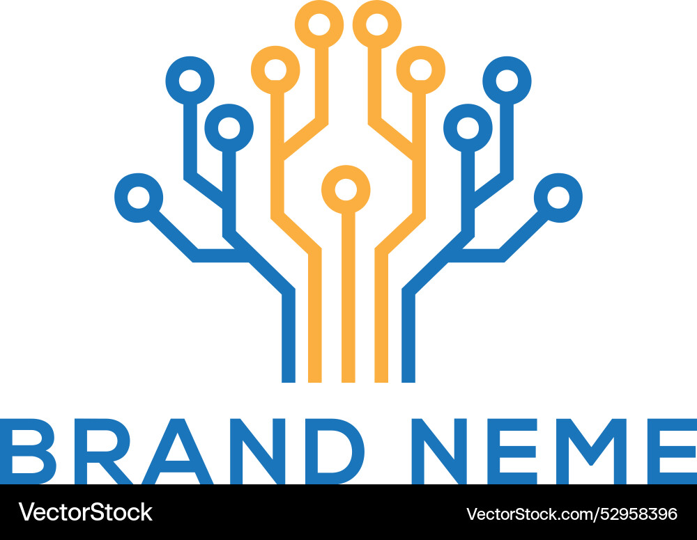 Data logo design template Royalty Free Vector Image