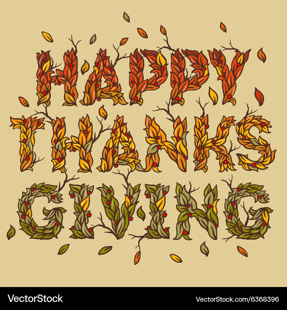 Happy thanksgiving day Royalty Free Vector Image