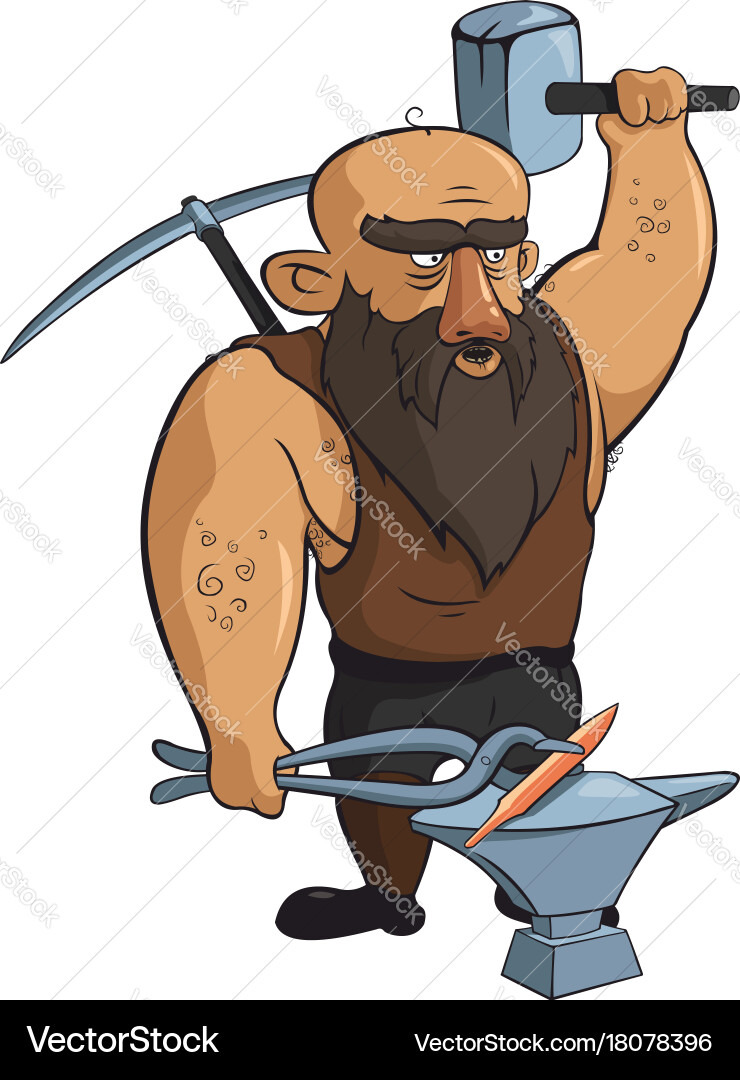 Medieval blacksmith Royalty Free Vector Image - VectorStock